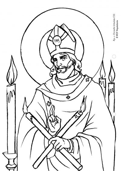 Kolorowanki | Rycerzyk Niepokalanej