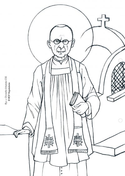 Kolorowanki | Rycerzyk Niepokalanej